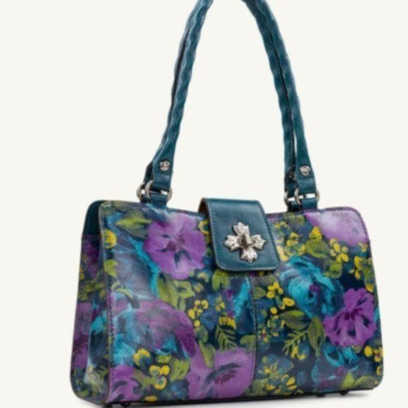 Patricia Nash | Bags | Patricia Nash Rosina Satchel Deep Blue Nature ...
